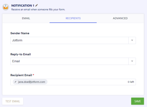 Explanation of Email Notification and Autoresponder Settings