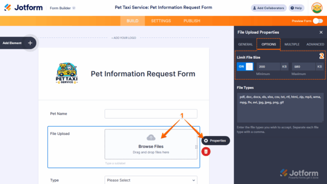 How to Change the File Size Limit in File Upload Fields