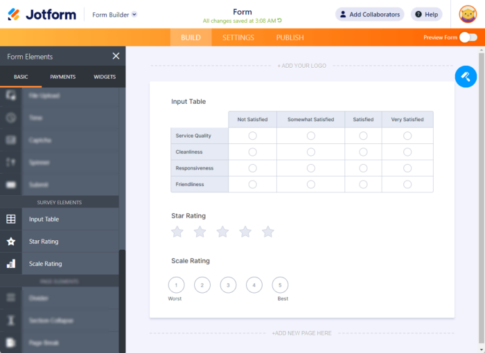 Quick Overview of Form Elements