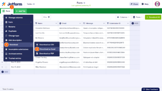 How to Export Form Data to Excel