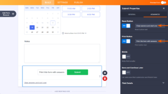How to Add Reset and Print Buttons to Forms