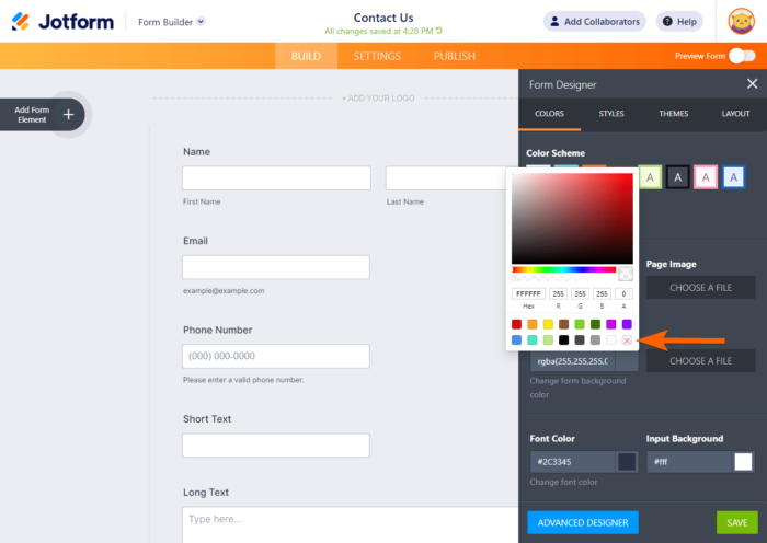 How to Make the Form Background Transparent