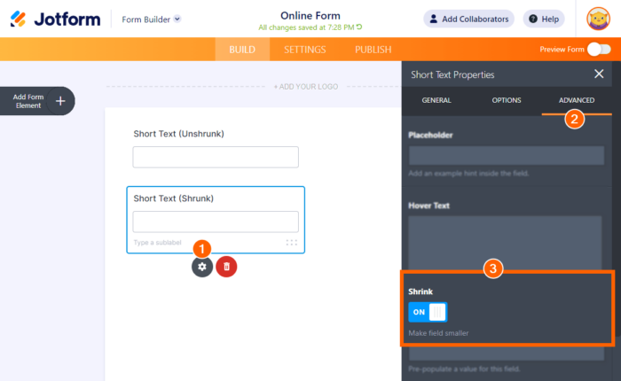 Side by Side Form Field Positioning