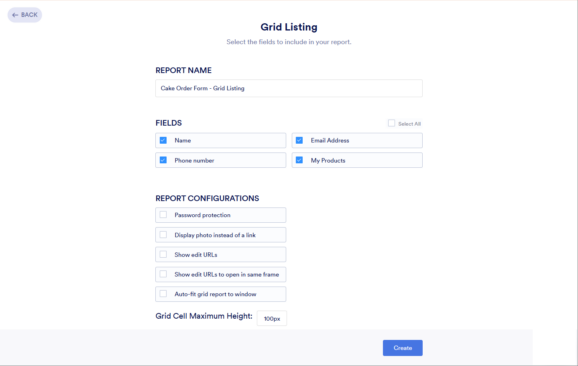 How to Create a Grid Listing Report