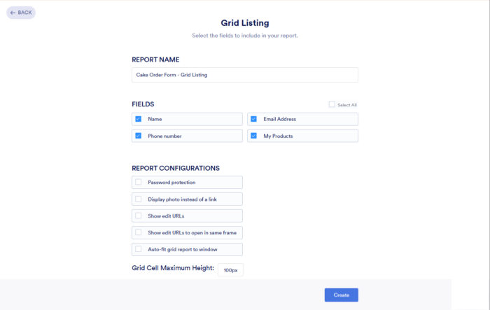 How to Create a Grid Listing Report