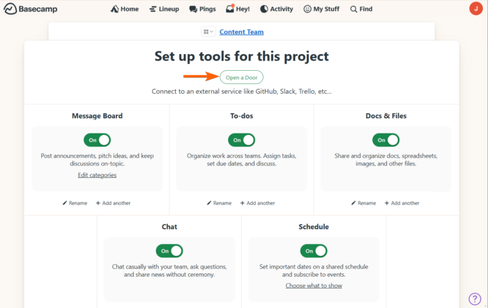 Adding a Form to Basecamp