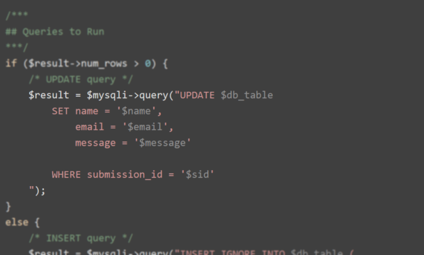 How to Send Submissions to Your MySQL Database Using PHP