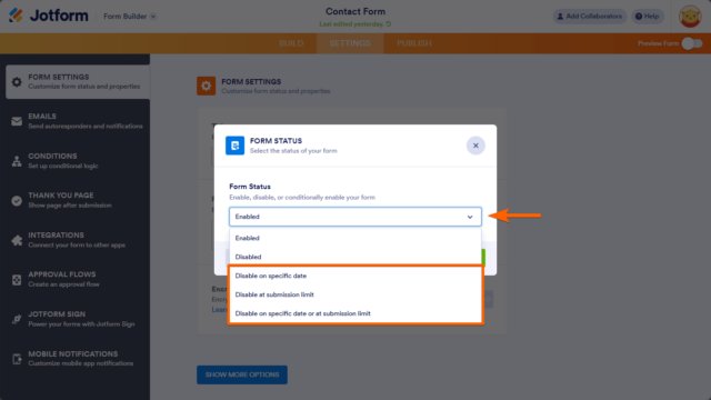 How to Add Time and Response Limit to Your Form