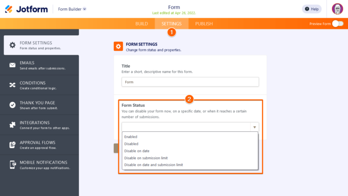 How to Limit Submissions in a Form