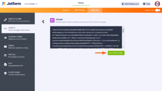 Getting Your Form's iFrame Code