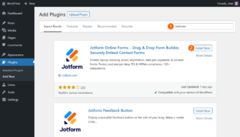 Embed Jotform in WordPress Using the Embed Form Plugin
