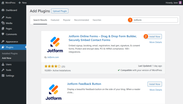 Embed Jotform in WordPress Using the Embed Form Plugin