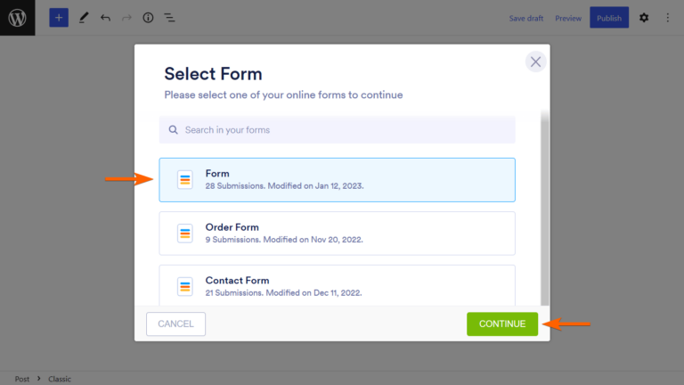 How to Use the Jotform WordPress Plugin