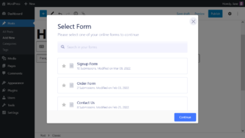 Embed Jotform in WordPress Using the Embed Form Plugin