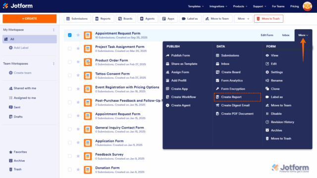 How to Create a Visual Report With Your Form Submissions