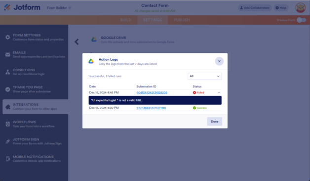 How to Integrate Your Form With Google Drive