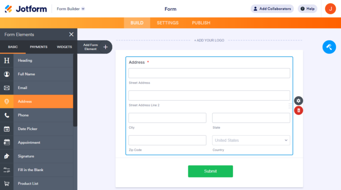 How To Add and Set up the Address Field