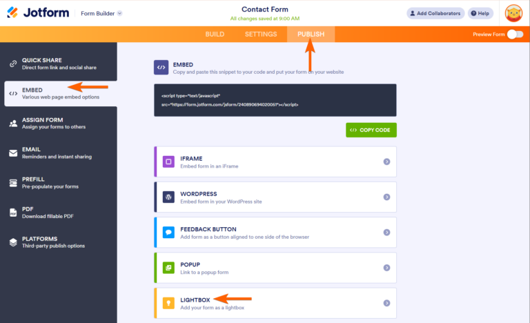 Auto-Popup Lightbox Embed Form With Cookie Using JavaScript
