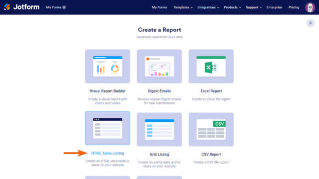 How to Create an HTML Table Listing Report