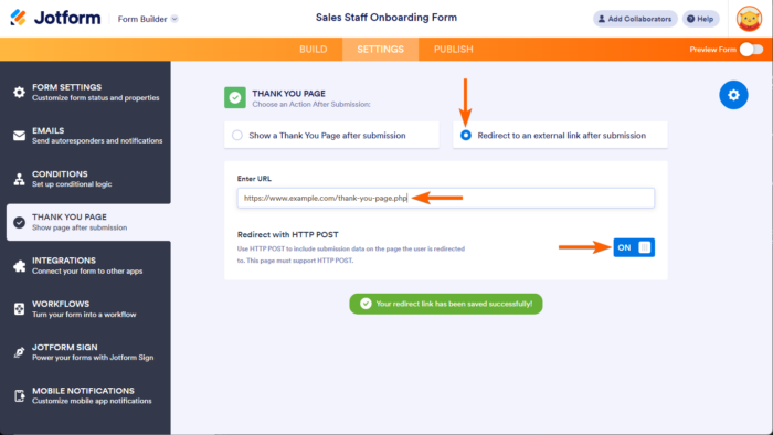 How to Send Submission Data Using a POST Request