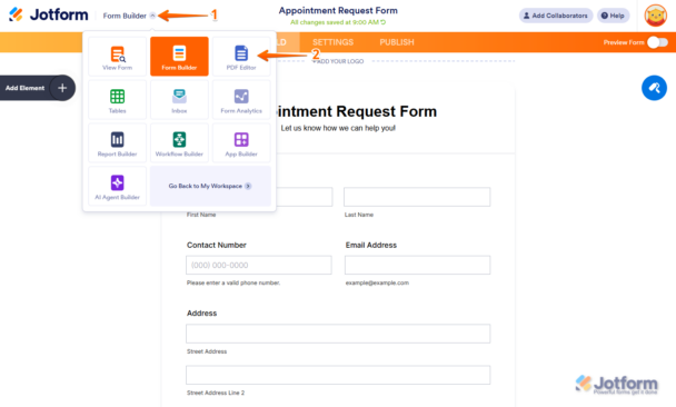 How to Create and Download a Fillable PDF Form