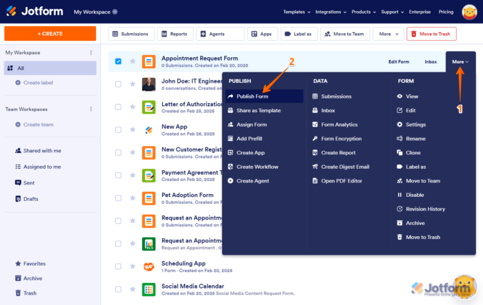 How to Create and Download a Fillable PDF Form