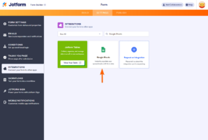 How to Integrate Jotform With Google Sheets