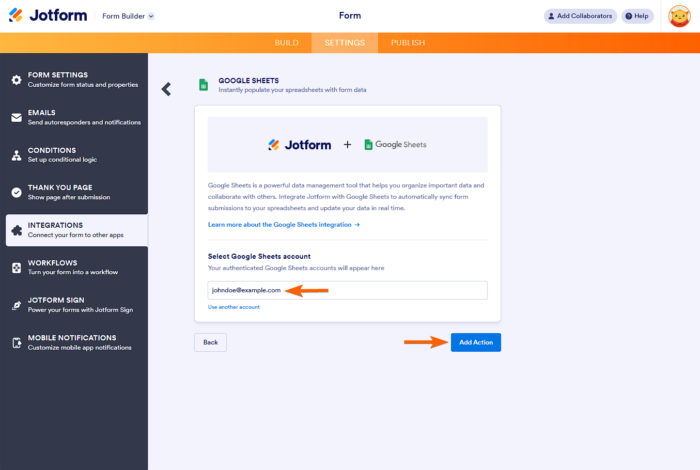 How to Integrate Forms With Google Sheets