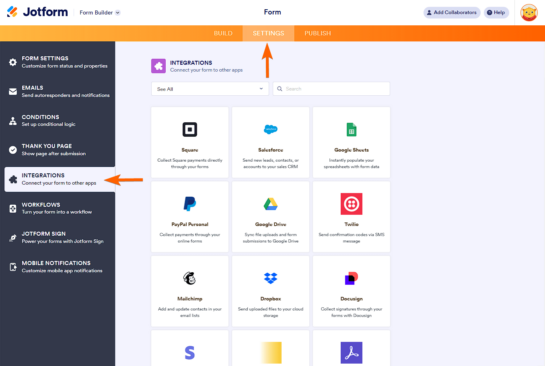 How to Integrate Jotform With Google Sheets