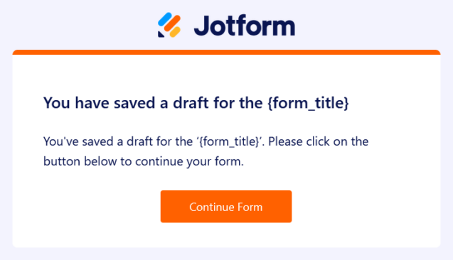 Setting up the Continue Forms Later Feature in Card Forms