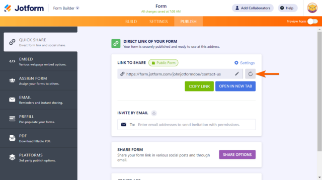 How to Create a Custom URL for Your Form