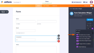 Form Calculation: Math Function Reference
