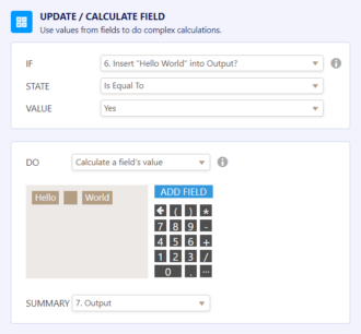 How to Insert Text or Calculation into a Field Using Conditional Logic