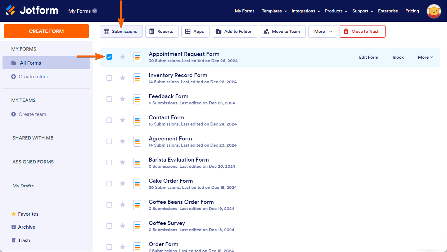 How to View Form Submissions