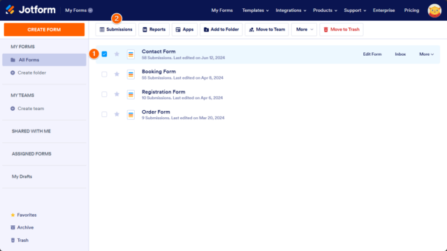 How to View Form Submissions
