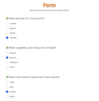 Turn Your Form into a Quiz or Exam!