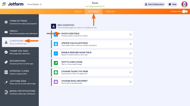 How To Show Or Hide Multiple Fields Conditionally With Section Collapse