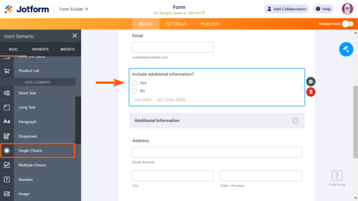 How to Show or Hide Multiple Fields Conditionally With Section Collapse