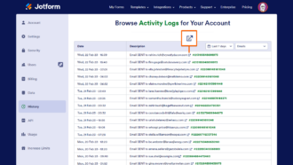 How to View Your Form Email Logs