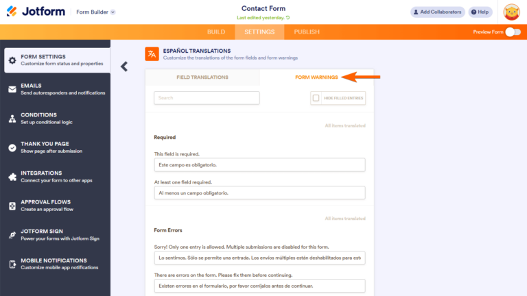 How to Make Your Forms Multilingual