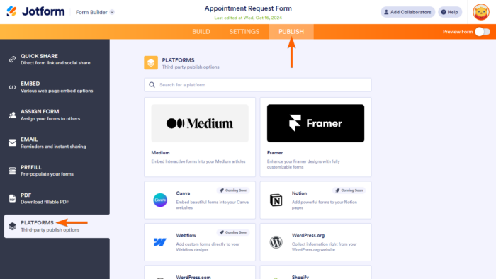 How to Embed a Form to WordPress.com - Getting Jotform Shortcode