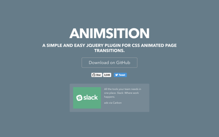 Animsition: User-Friendly jQuery-Plugin for Animated Page Transitions | The Jotform Blog