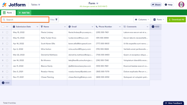 How to Edit Submissions Made on Your Forms