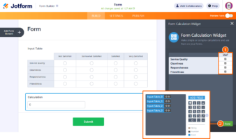 Performing Calculations With Input Table