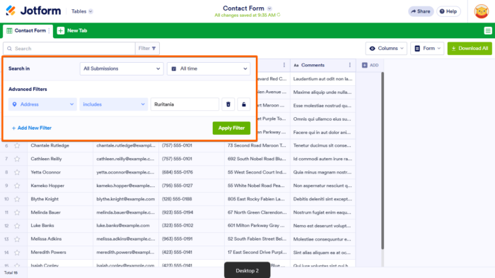 How to Delete Form Submission Data
