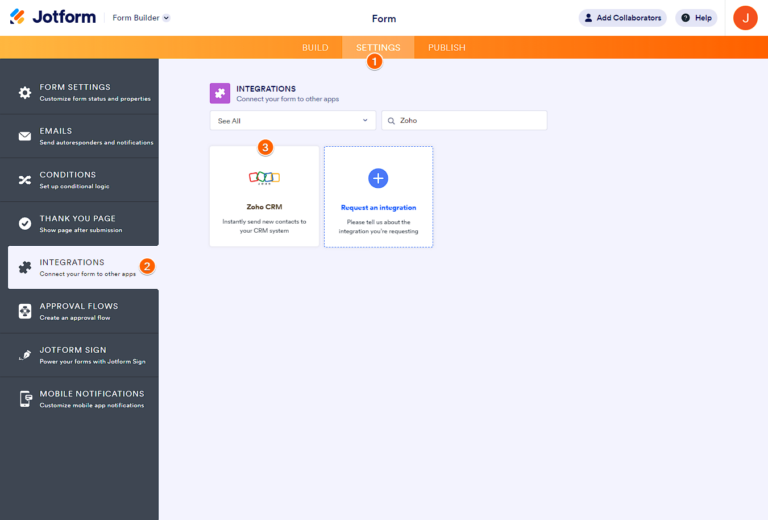 How to Integrate Jotform with Zoho CRM