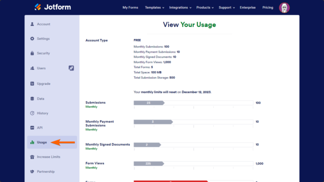 Understanding Your Account Usage and Limits