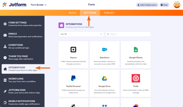 Comment intégrer Jotform avec Egnyte