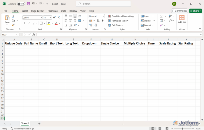 How to Use the Spreadsheet to Form Widget