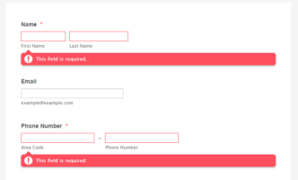 Managing Field Error States and Highlight Effect